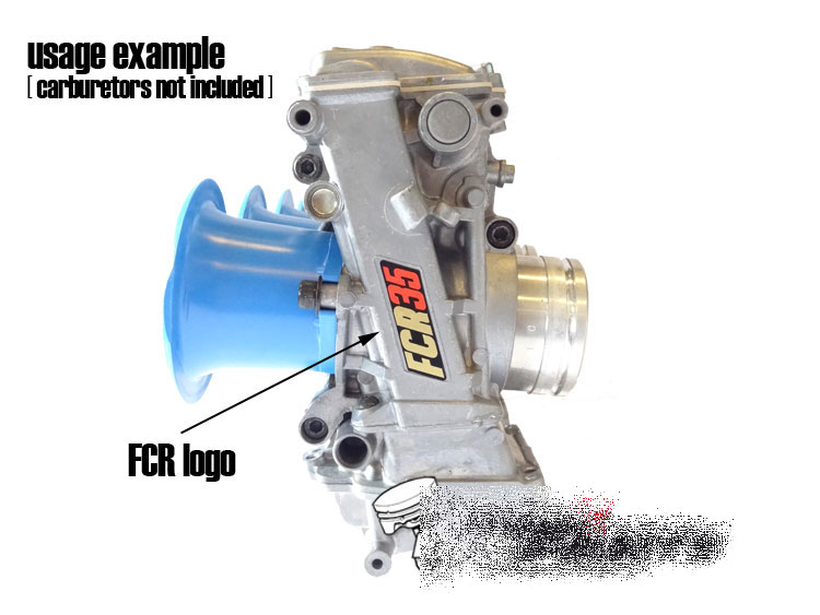 Keihin FCR racing logo sticker / 28 33 35 37 39 41 decal flatslide ...